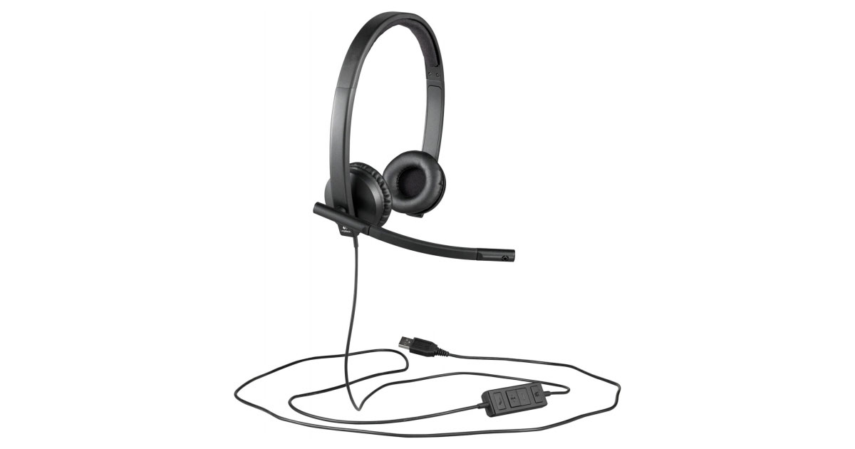 Logitech H570e USB Headset with Noise Cancelling Mic - Setra