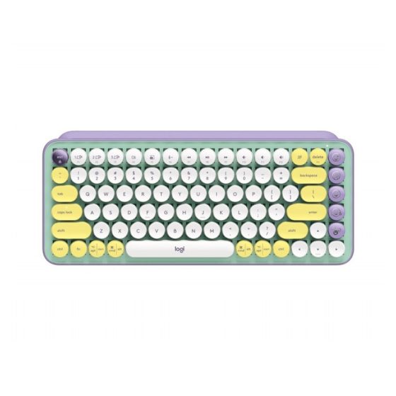 Logitech POP Keys Wireless Mechanical Emoji Keyboard - Purple - Setra