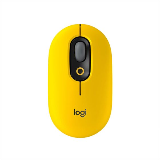 Logitech POP Wireless Mouse with Emoji Button Function - Yellow - Setra