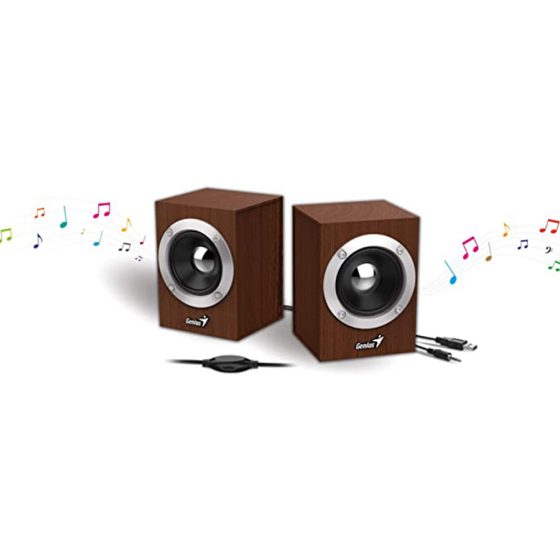 Genius SP-HF280 USB Powered Wooden Speakers - Setra