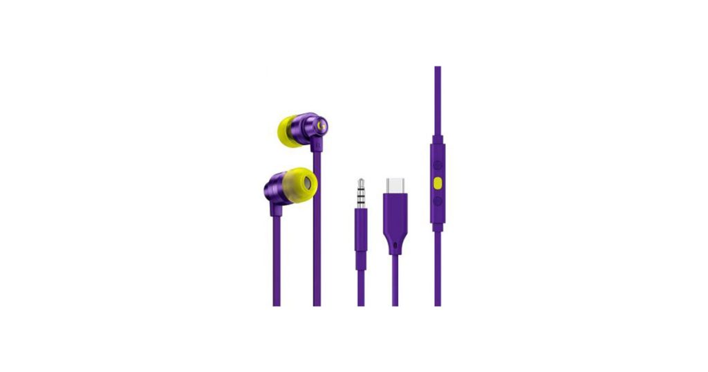 Logitech G G333 Gaming Earphones with Mic + Type C dongle - Purple - Setra